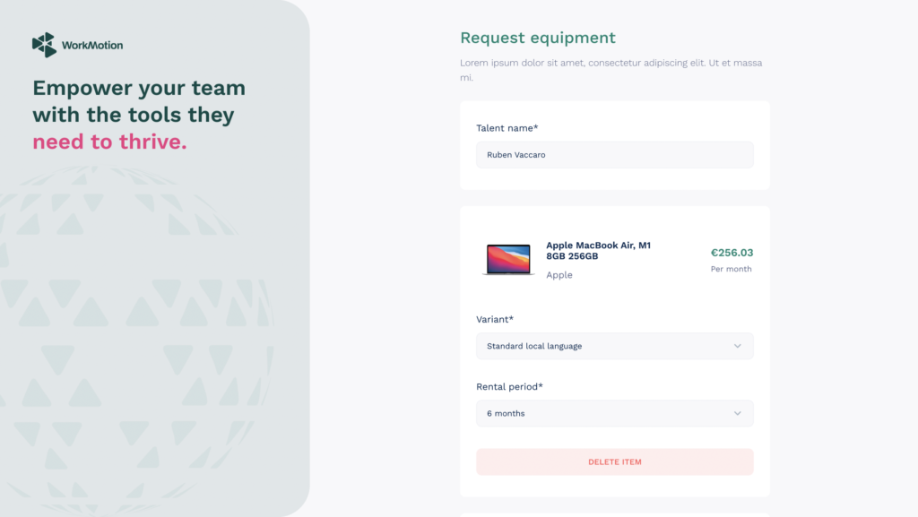 Equip your remote workforce with ease - WorkMotion